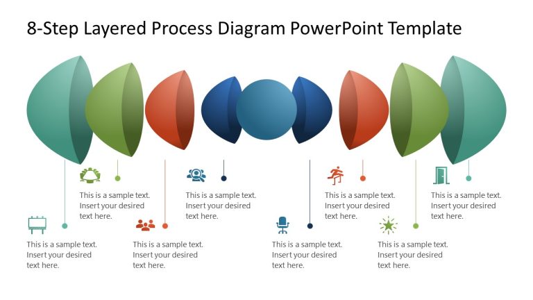 Title Slide - 8-Step Layered Process Diagram Template - SlideModel