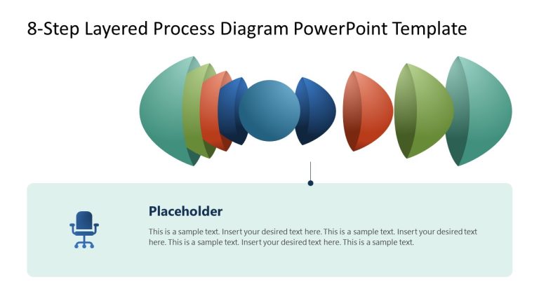 Step 8 PowerPoint Slide - Layered Process Diagram Template - SlideModel