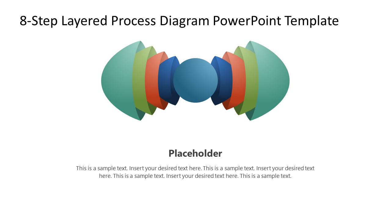8-Step Layered Process Diagram PowerPoint Template