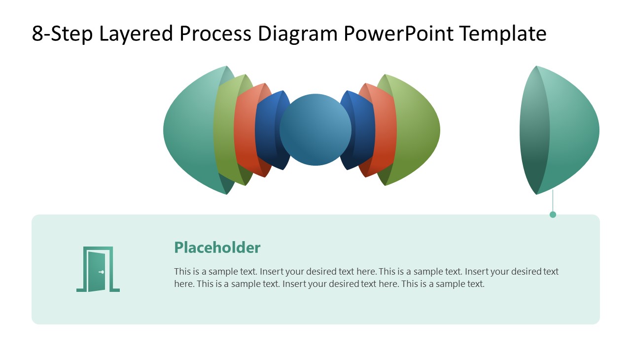 8-Step Layered Process Diagram PowerPoint Template