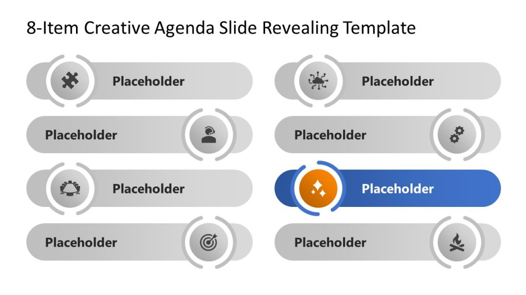 Editable Agenda Presentation Slide with Icons - SlideModel