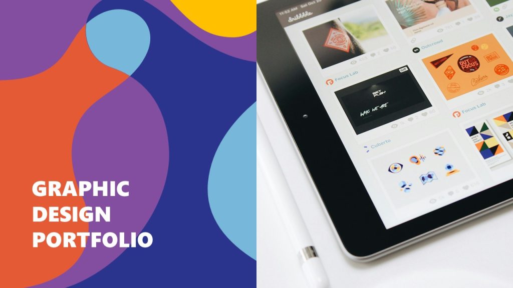 Graphic Design Company Portfolio Slide - SlideModel