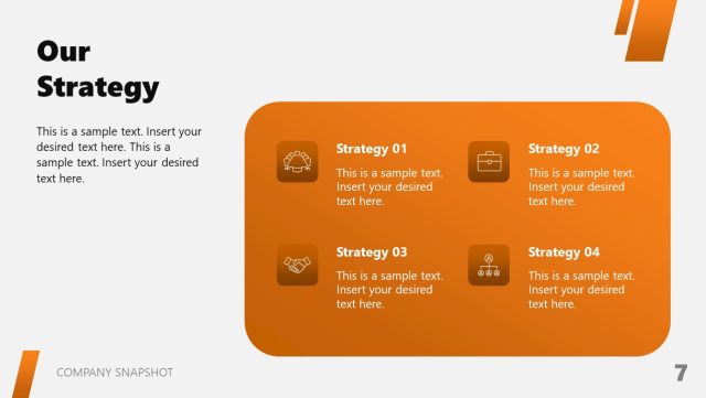 Our Strategy Slide for PowerPoint - SlideModel