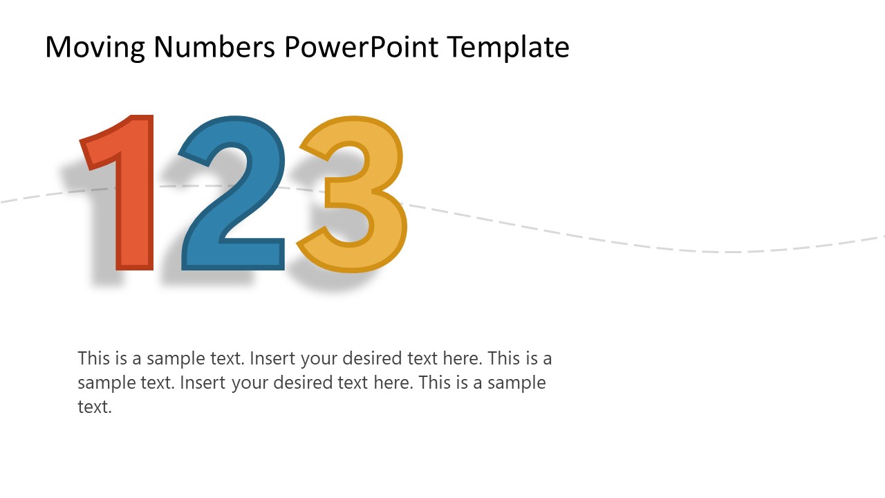 123 Moving Numbers PowerPoint Template
