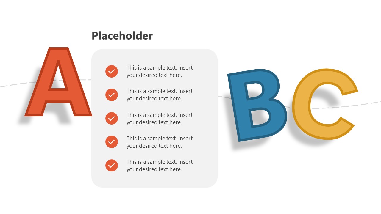 ABC Moving Letters PowerPoint Template