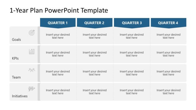 1-Year Plan Presentation Template - SlideModel
