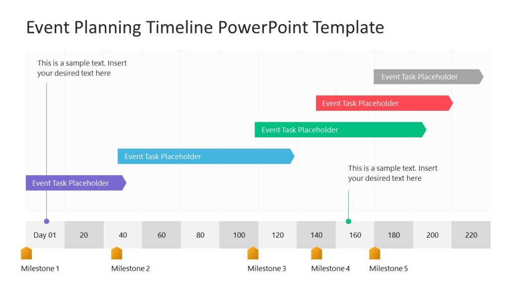 Event Planning Creative Timeline Template - SlideModel