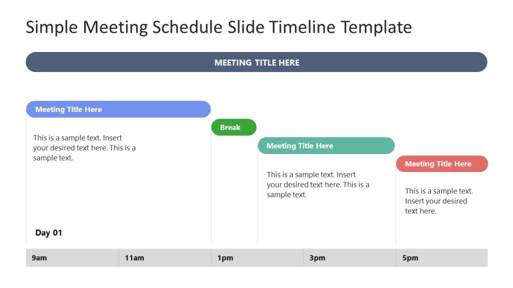 Simple Meeting Schedule Presentation Template - SlideModel
