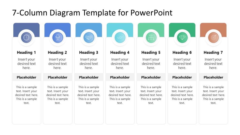 7-Column Diagram Presentation Template - SlideModel