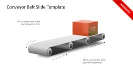 3-Item Conveyor Belt Presentation Template - SlideModel