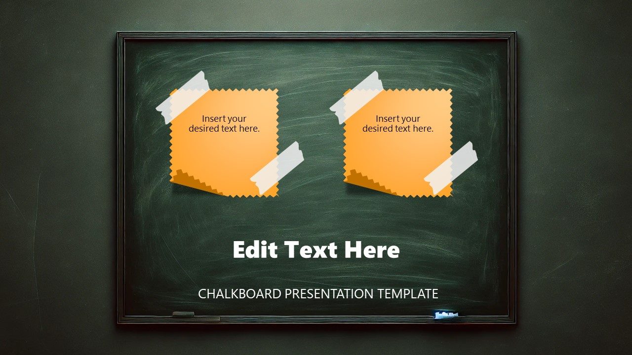 Chalkboard Presentation Template - SlideModel