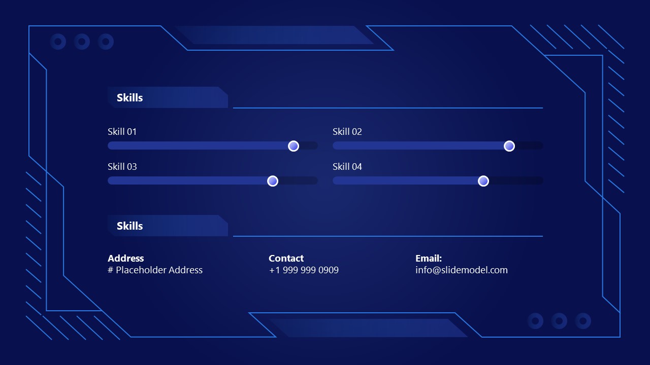 Technology About Me Resume PowerPoint Template