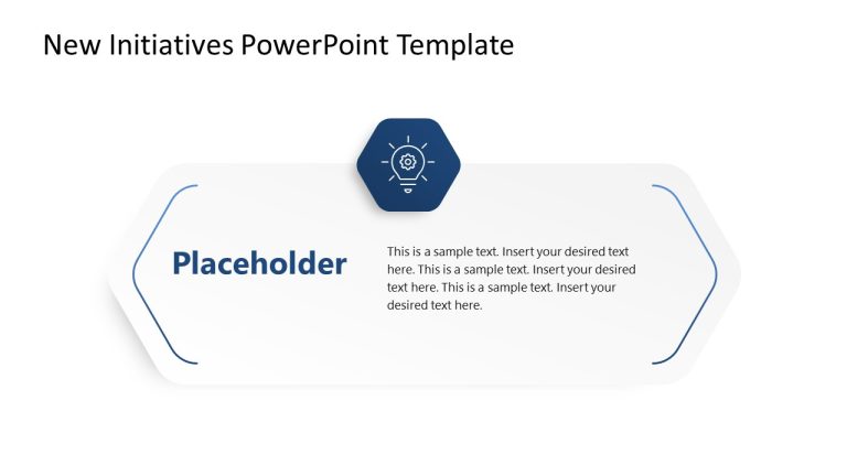 Editable New Initiative Slide with Bulb Icon - SlideModel