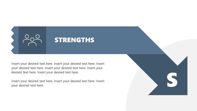 Strengths Slide - Arrows Slide for SWOT Analysis - SlideModel