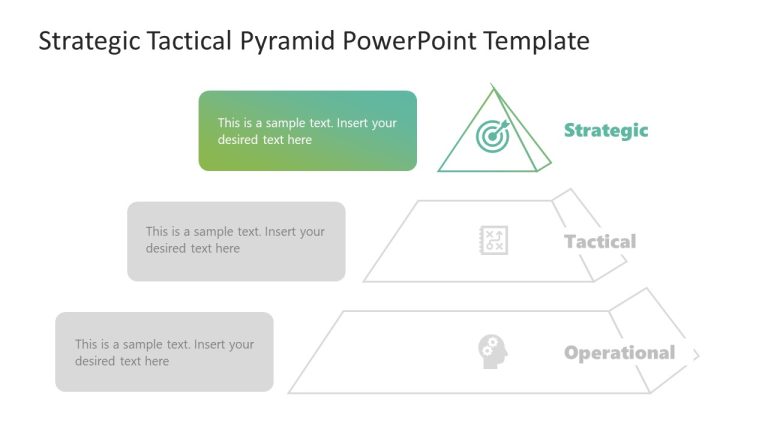 Strategic Tactical Pyramid Slide Template - SlideModel