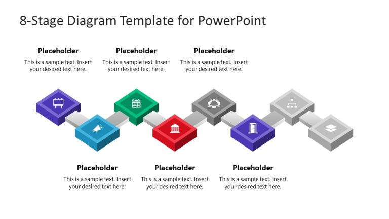 8-Stages Business Process Diagram PPT Slide - SlideModel