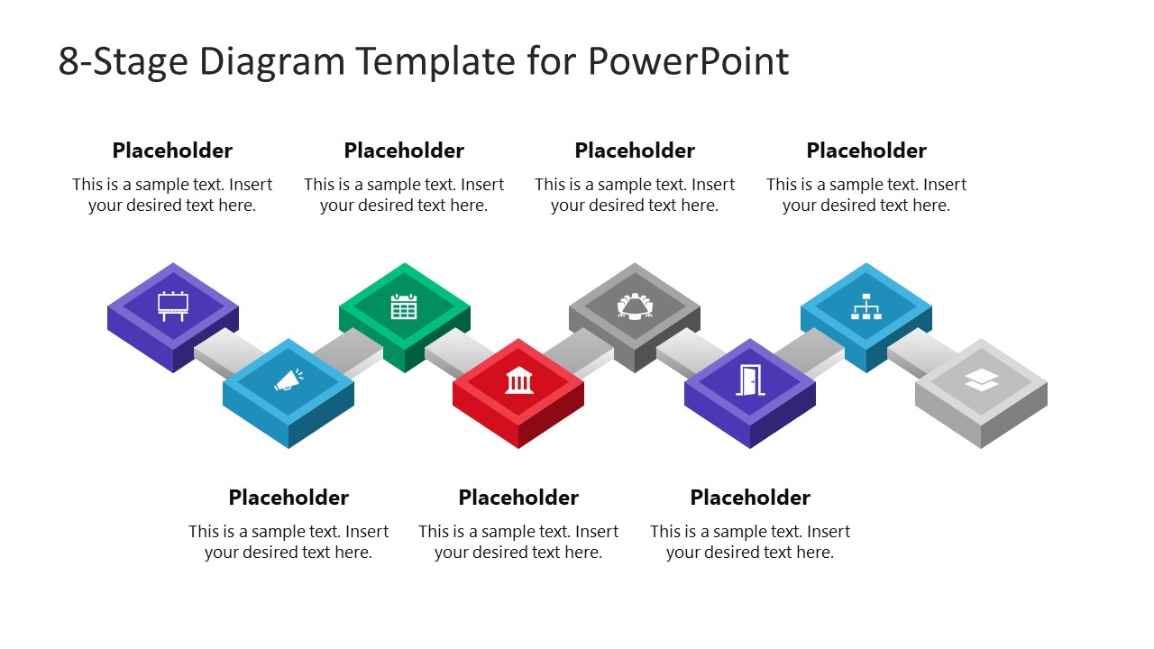 8-Stage Diagram Template for PowerPoint