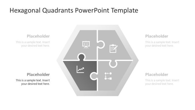 Hexagonal Quadrants PowerPoint Slide - SlideModel