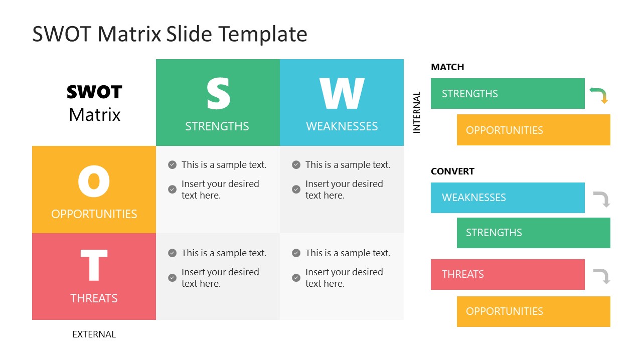 SWOT Matrix PowerPoint Template