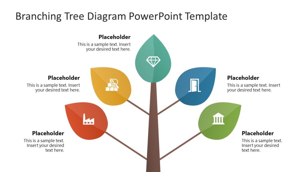 Editable Branching Tree PPT Template - SlideModel
