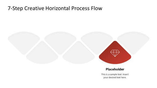 7-Item Creative Horizontal Process Slide Template - SlideModel