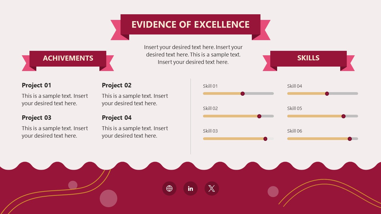 Creative Resume Presentation Template