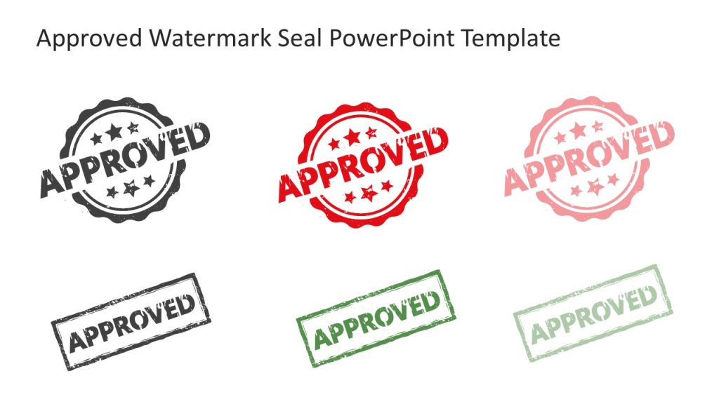 Approved Watermark Seal PPT Template - SlideModel