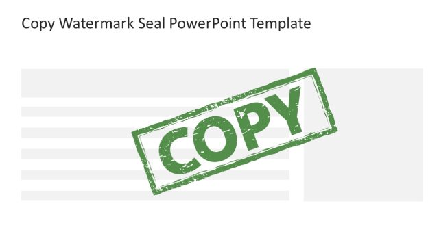 Copy Watermark Seal Presentation Template - SlideModel