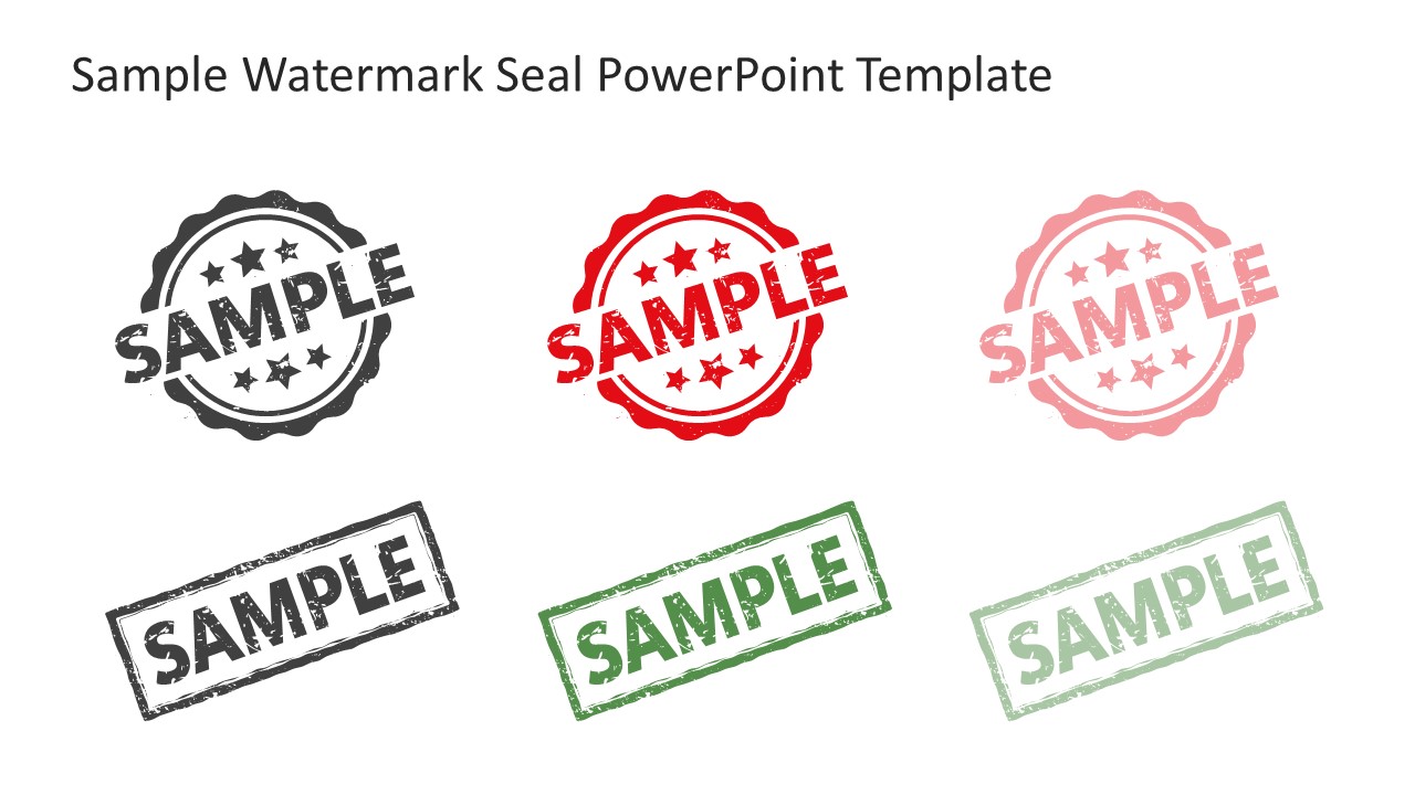 Sample Watermark Seal PowerPoint Template