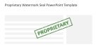 Proprietary Watermark Seal Presentation Template - SlideModel