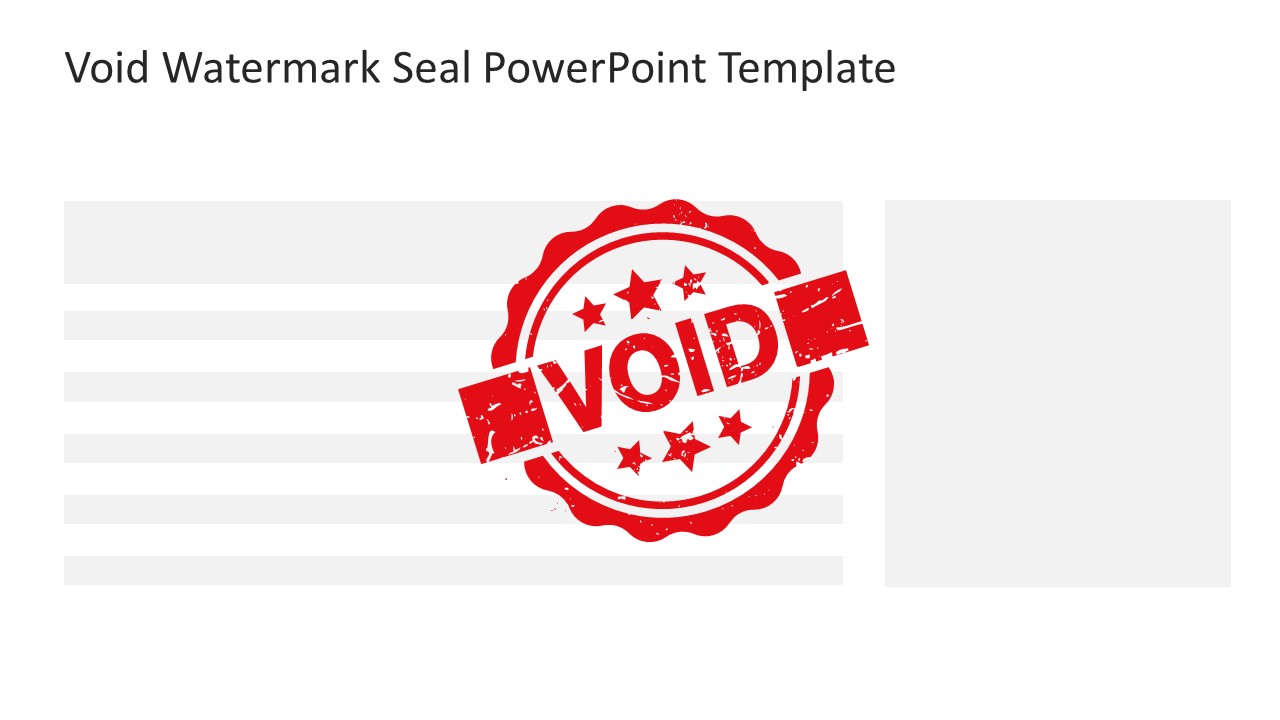 Void Watermark Seal PowerPoint Template