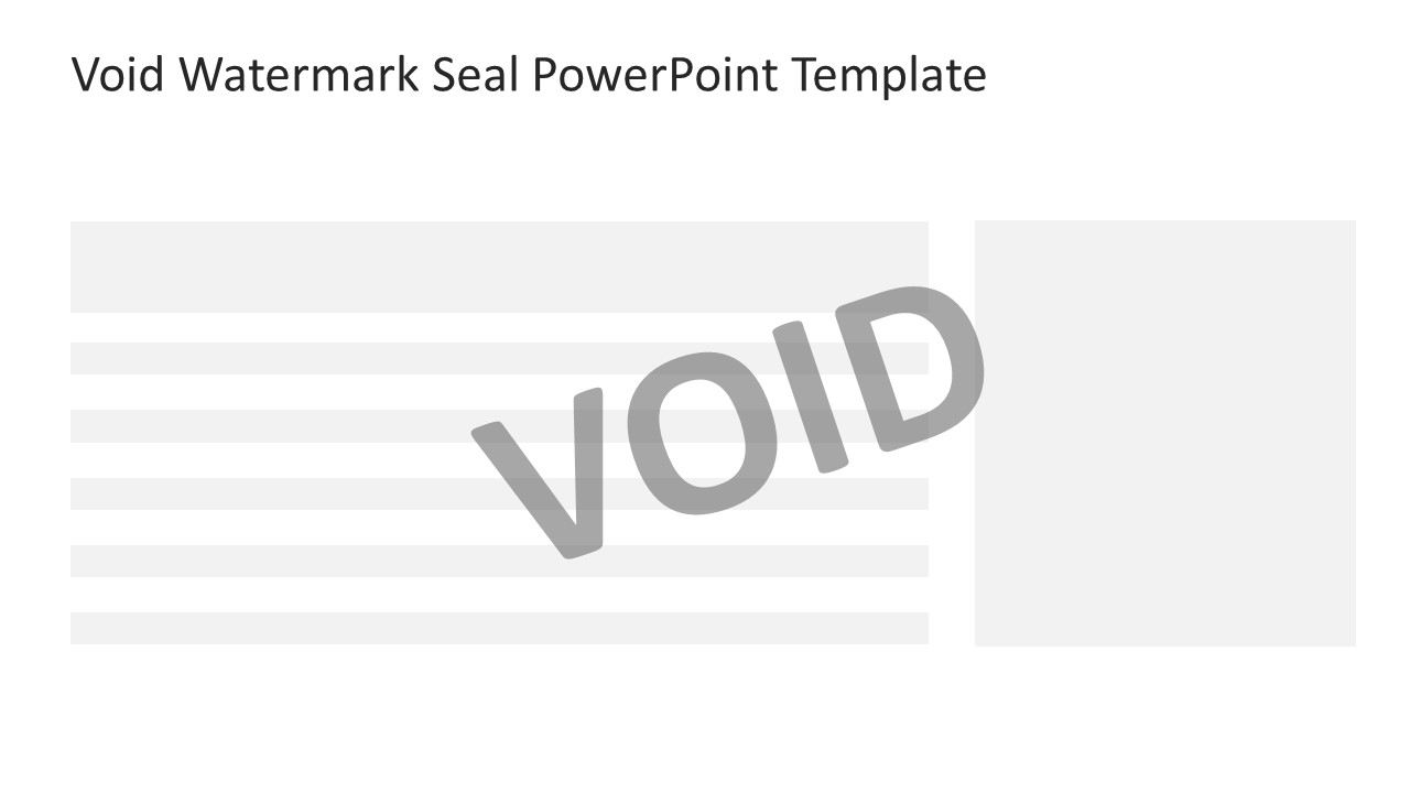 Void Watermark Seal PowerPoint Template