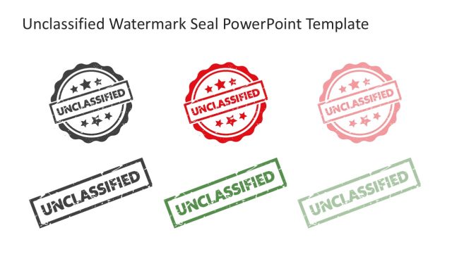 Unclassified Watermark Seal Template PPT Slide - SlideModel