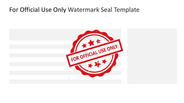 For Official Use Only Watermark Slide Template - SlideModel