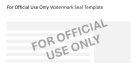 For Official Use Only Watermark Stamp Template - SlideModel
