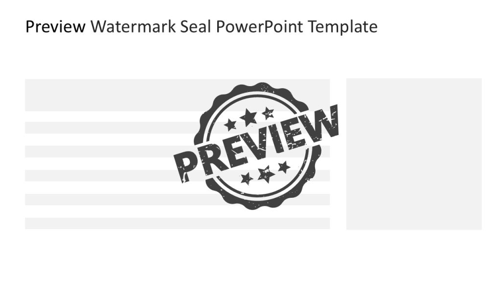 Preview Watermark Seal Template Slide - SlideModel
