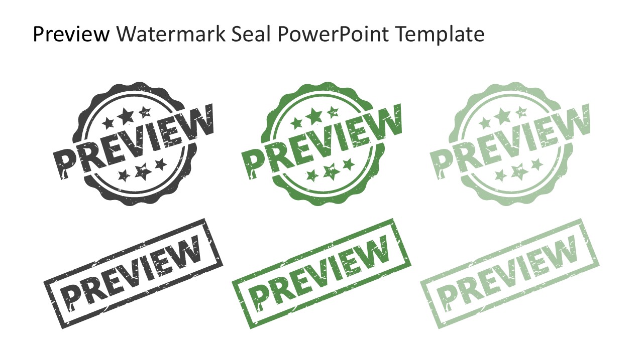 Preview Watermark Seal PowerPoint Template