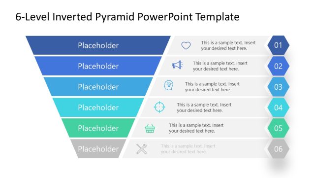 6-Level Inverted Pyramid Slide for Level 6 - SlideModel