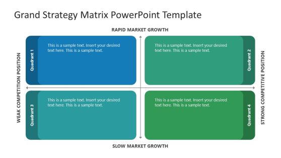 Customizable Grand Strategy Matrix Template Slide - SlideModel