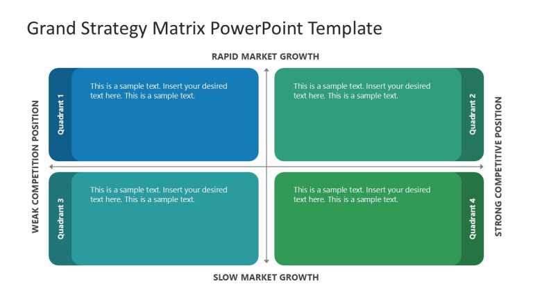 Customizable Grand Strategy Matrix Template Slide - SlideModel
