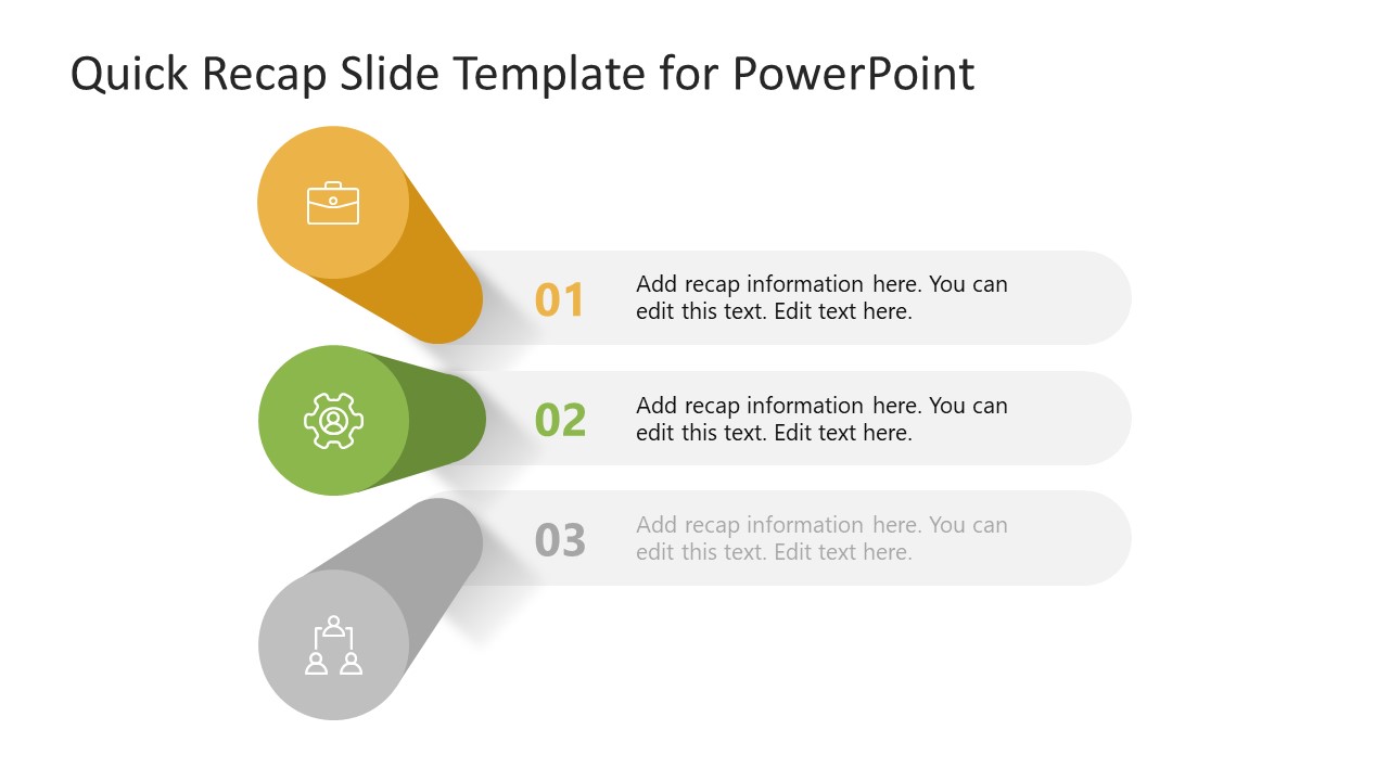 Quick Recap Slide Template for PowerPoint