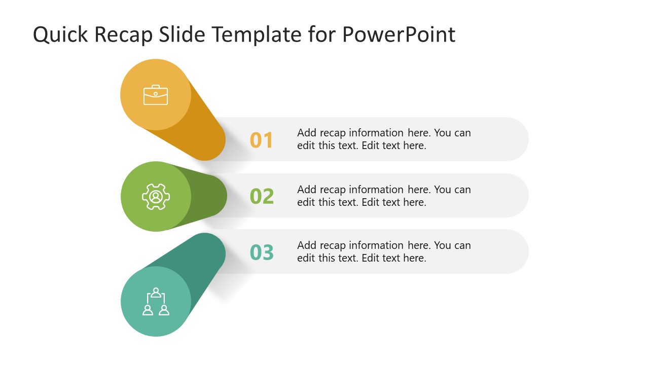 Quick Recap Slide Template for PowerPoint