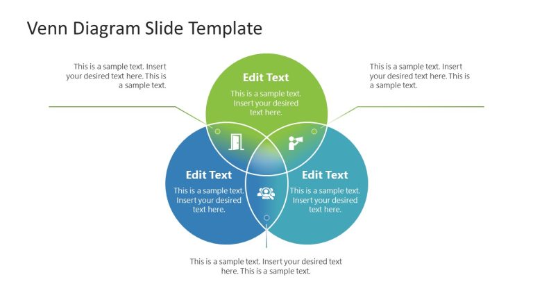 Three Circle Venn Diagram Slide Template - SlideModel