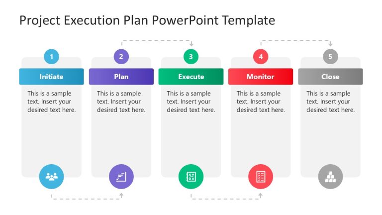 6-Step Project Execution Plan Presentation Template - SlideModel