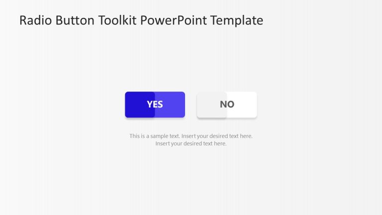 Yes & No Radio Button PowerPoint Slide - SlideModel