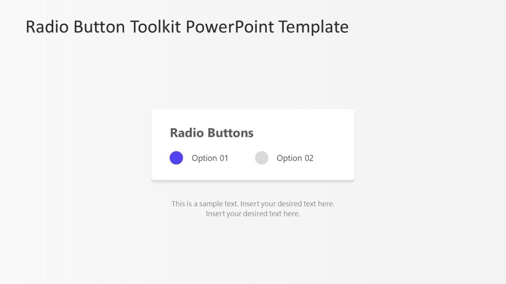 Radio Button Circular Dots - Radio Button Template - SlideModel