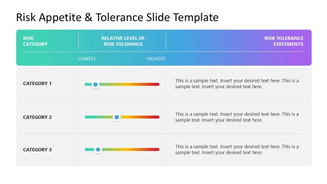 Risk Appetite & Risk Tolerance Presentation Template - SlideModel