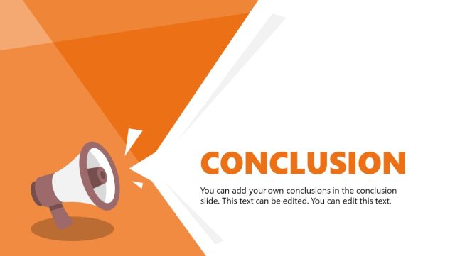 Megaphone Creative Conclusion Slide - SlideModel