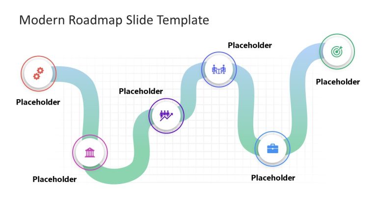 Modern Roadmap PPT Template - SlideModel