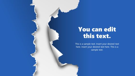 Customizable Torn Paper PPT Template - SlideModel